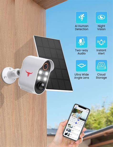 Aiwit P Solar Security Camera Wireless Indoor Outdoor Surveillance