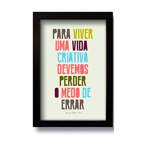 Quadro Decorativo Frase Motivacional Viver 33x43 cm Portal Equilíbrio