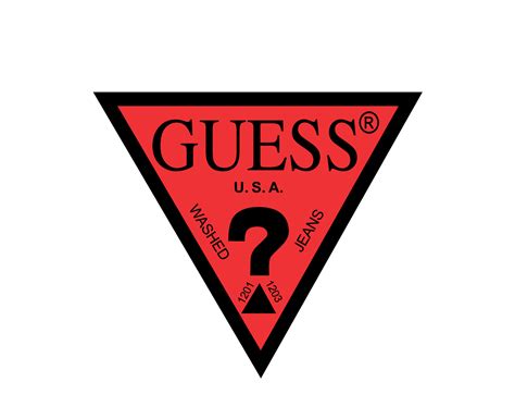 Guess Brand Logo Symbol Black And Red Design Clothes Fashion