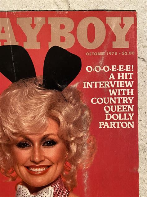 Playboy Magazine Dolly Parton W Marcy Hanson Centerfold October 1978