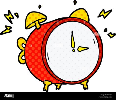 Cartoon Ringing Alarm Clock Stock Vector Image Art Alamy