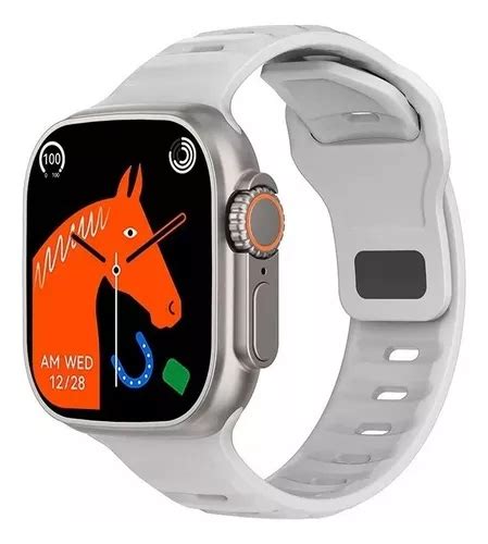 Reloj Smartwatch Inteligente Dt Ultra Con Llamadas Gris Cuotas Sin