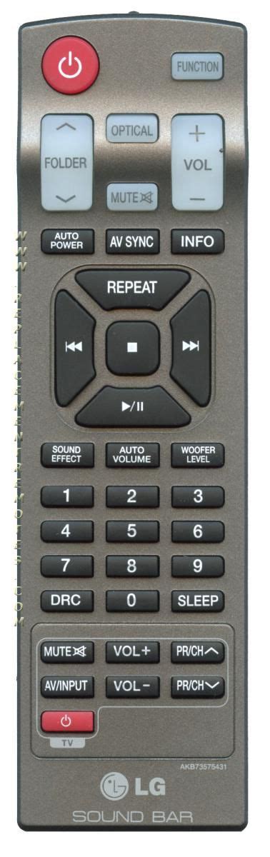 Buy LG AKB73575431 Sound Bar System Sound Bar Remote Control