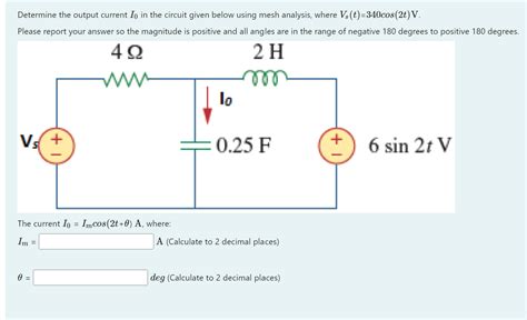 Solved Determine The Output Current Io In The Circuit Given Chegg