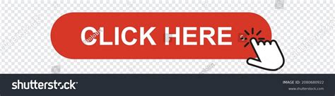 Click Here Red Button Hand Cursor 库存矢量图免版税2080680922 Shutterstock