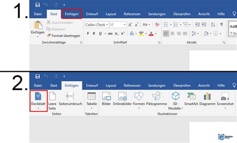 Deckblatt In Word Erstellen Anleitung Mit Erkl Rung
