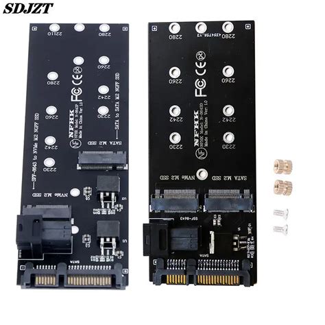 22Pin SATA Adapter SFF 8643 To M 2 U2 Kit NGFF M Key To Slimline SAS