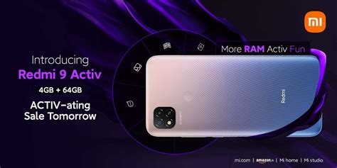 Redmi 9 Activ Set To Go On Sale In India Tomorrow Techsprout News