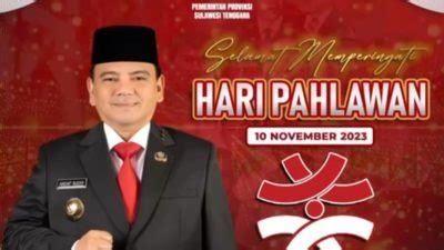 Pimpin Upacara Peringatan Hari Pahlawan Ke 78 Pj Gubernur Sultra