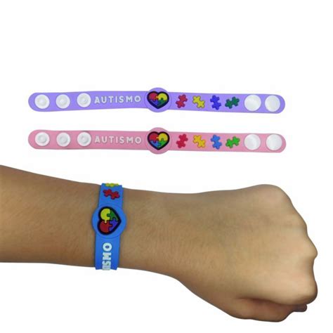 Pulseira Silicone para Identificação Autismo Autista Shopee Brasil