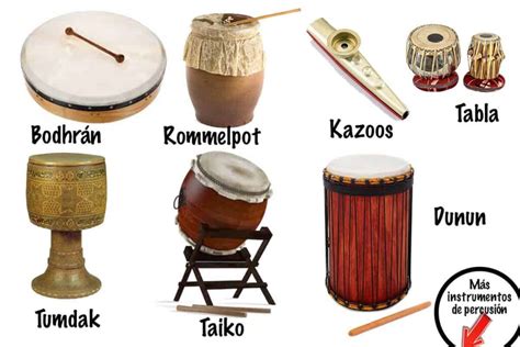 Instrumentos de Percusión MÁS de 10 Ejemplos Actualizados