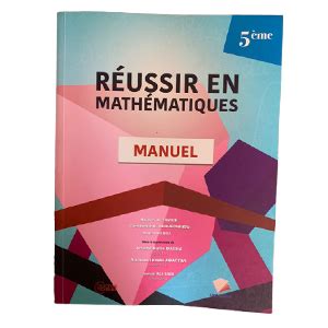 Reussir en Maths 5ème Manuel Magasin et Courses en Ligne