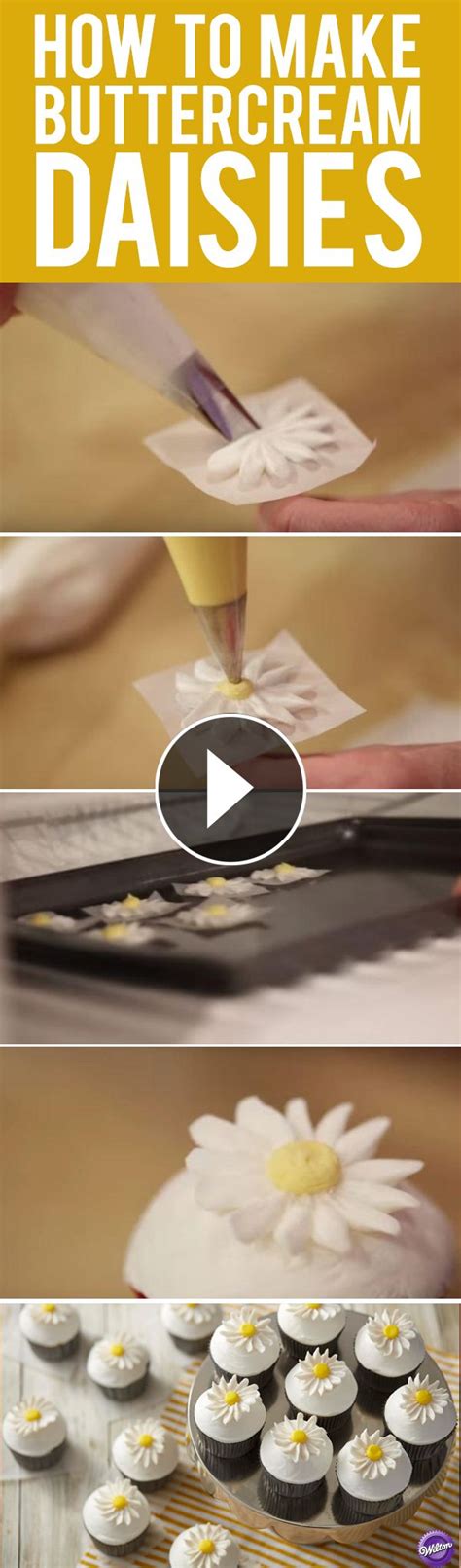 How To Make Buttercream Flowers Daisies Cake Decorating Techniques