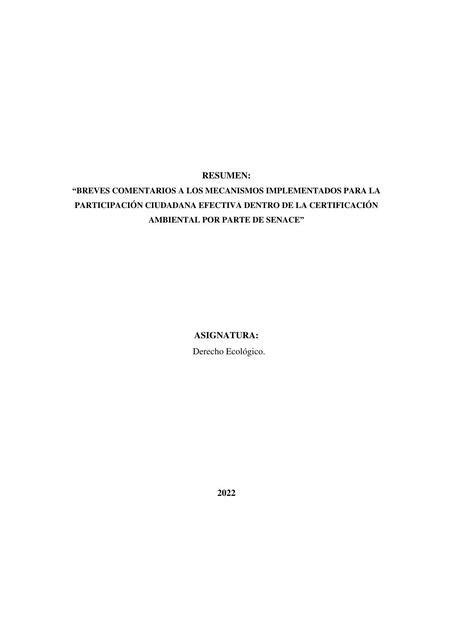 Mecanismos Para La Participaci N Ciudadana Dentro De La Certificaci N