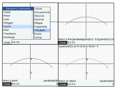 eddie s math and calculator blog hp prime geometry app tutorial part 7 conic sections and
