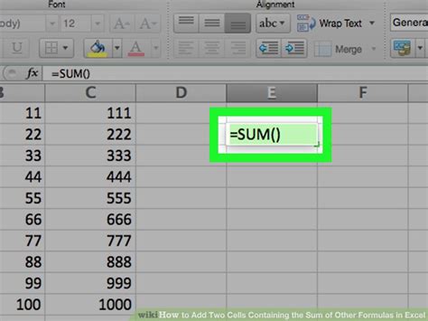 how to add two cells together in excel printable templates
