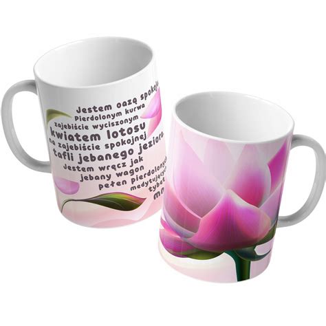 Kubek ceramiczny Śmieszny Prezent JESTEM OAZĄ SPOKOJU Wzory 330 ml