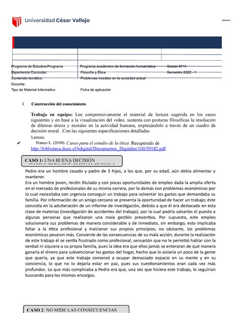 Ficha DE Aplicación Filosofía Y Ética Grupo 8 Evidencia 10MATERIAL