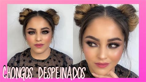 CHONGOS DESPEINADOS FACILES Y RAPIDOS MESSY BUNS ESTILO TUMBLR CON