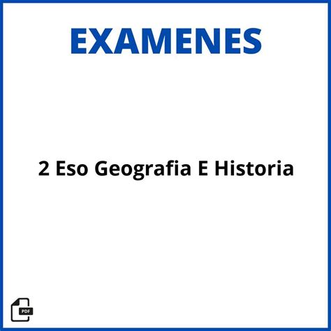 2025 Examen Geografía E Historia 1 Eso Anaya