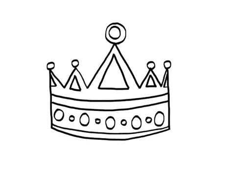Una Corona Dibujo Para Colorear E Imprimir