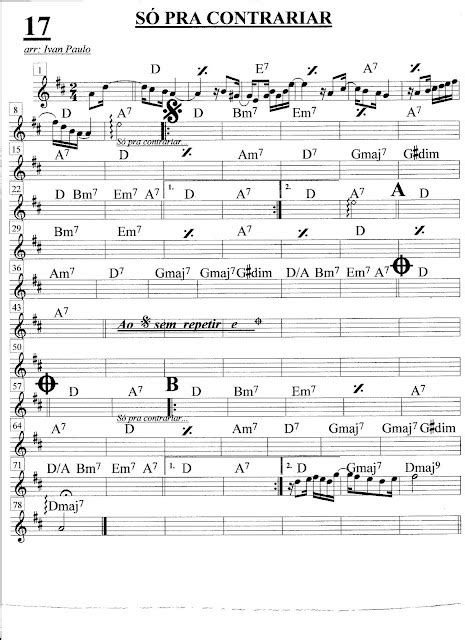 Meu Cavaquinho Partituras Partitura Só pra contrariar Beth Carvalho