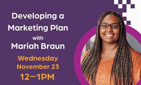 Developing A Marketing Plan With Mariah Braun M M Marketing
