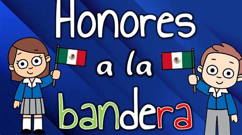Honores a la bandera en México para clase virtual YouTube