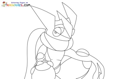 Desenhos De Greninja Para Colorir