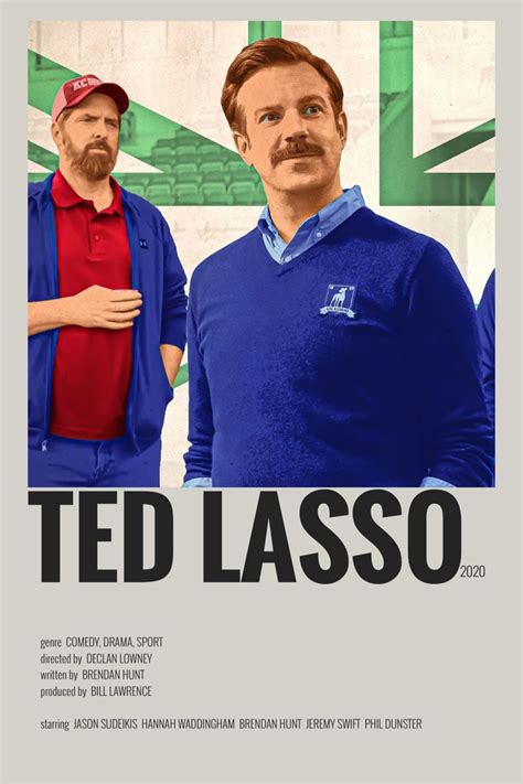 Minimalist Poster Ted Phil Dunster Lasso
