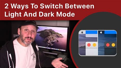 Ways To Quickly Switch Between Light And Dark Mode On Your Mac Youtube