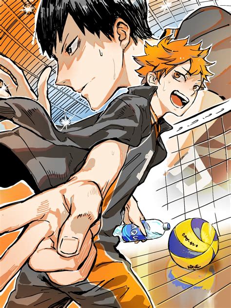 Hinata Shouyou And Kageyama Tobio Haikyuu Drawn By Hamio