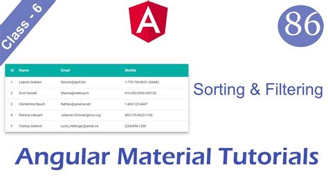 angular material table sorting and filtering how to filter table angular material tutorials