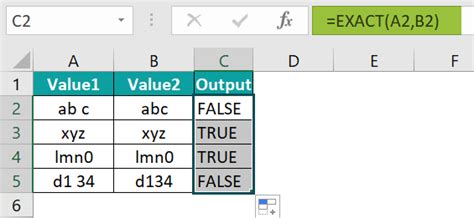 Exact Function In Excel Formula Examples How To Use