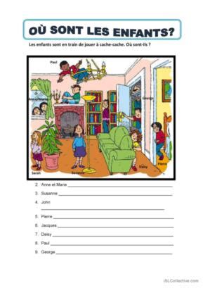 37 Meubles ameublement Français FLE fiches pedagogiques pd