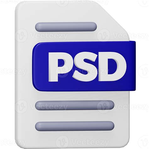 Psd File Format D Rendering Isometric Icon Png