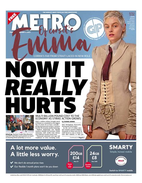 Metro Front Page 2nd Of February 2023 Tomorrow S Papers Today
