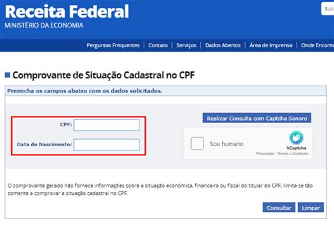Como Consultar Se O Cpf Est Regular Na Receita Federal