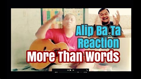 Alip Ba Ta More Than Words Fingerstyle Cover REACTION YouTube