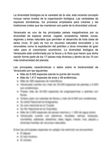 Solution Paisaje Venezolano Biodiversidad Importancia Econ Mica Y