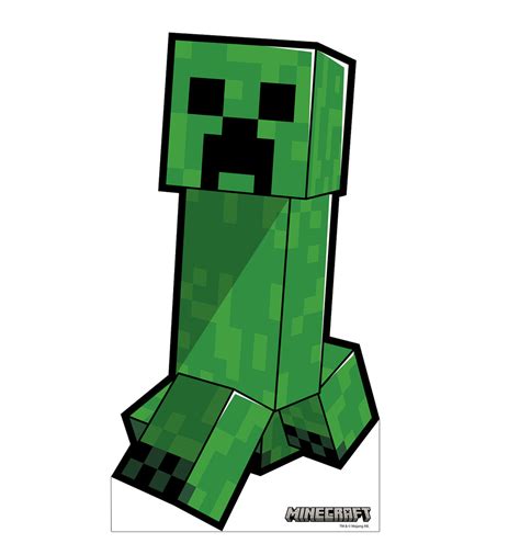 Minecraft Creeper Cardboard Cutout Standee Official Minecraft Shop