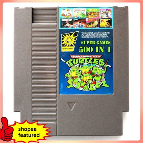 500 Em 1 Para Nintend Nes Clássico Cartucho De Jogo Super Contra Tmnt