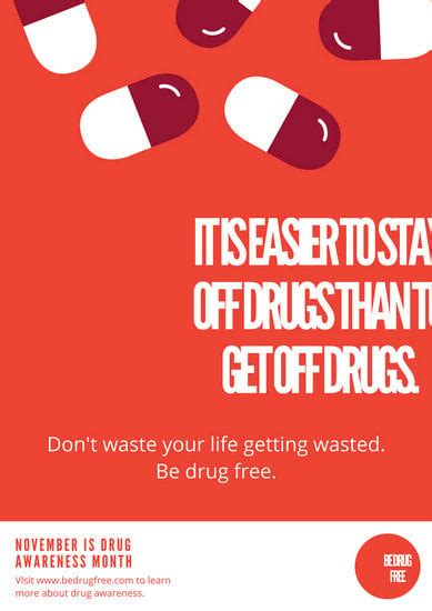 Drug Awareness Poster Templates Canva
