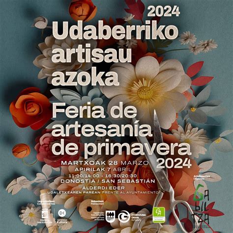 Feria de artesanía en Donostia primavera 2024 Eskulan
