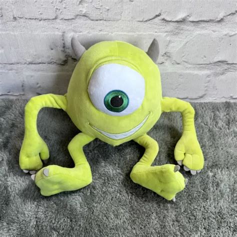 DISNEY STORE PIXAR Monsters Inc Mike Wazowski Plush Soft Toy Teddy