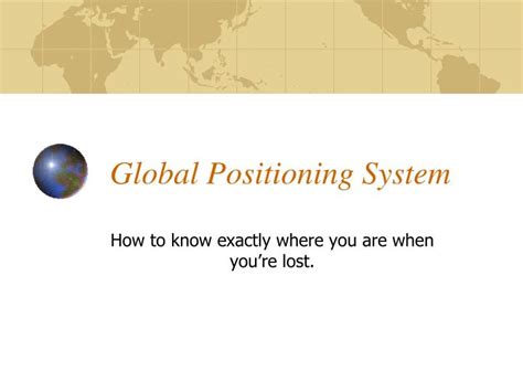 ppt global positioning system powerpoint presentation free download id 5212257