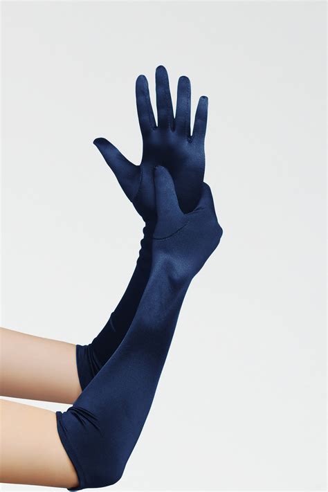 Shop 1920s Gloves 21 6 Elbow Length Satin Gloves BABEYOND