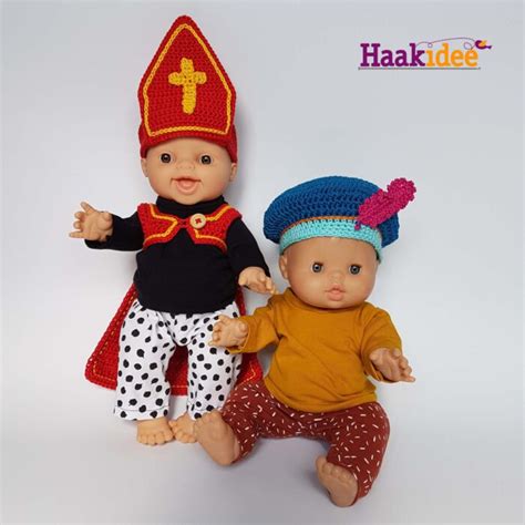 Haakpatroon Poppenkleren Combi Deal Sinterklaas En Pietenpak