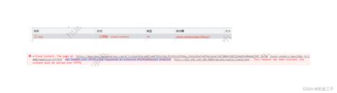 mixed content the page at“ xxx”was loaded over but requested an insecure csdn博客