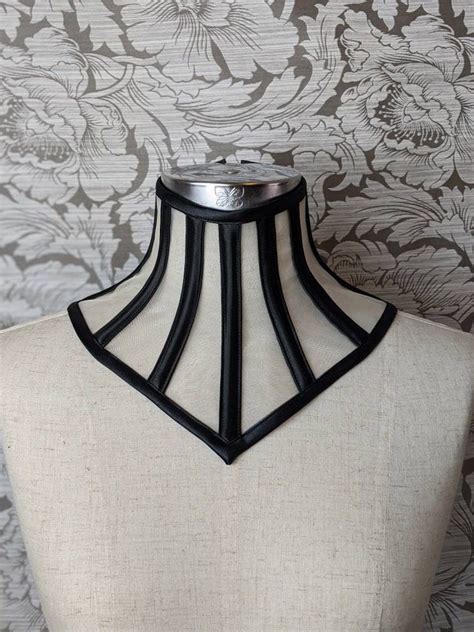 BESPOKE Sheer Posture Collar Neck Corset Etsy Posture Collar